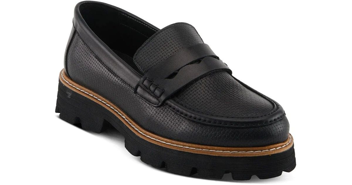 Spring Step Lexington Penny Loafer in Black | Lyst