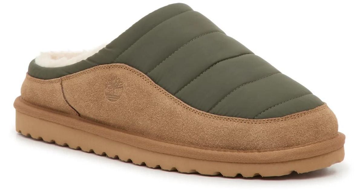 Timberland Puffer Mule Slipper in Brown for Men | Lyst