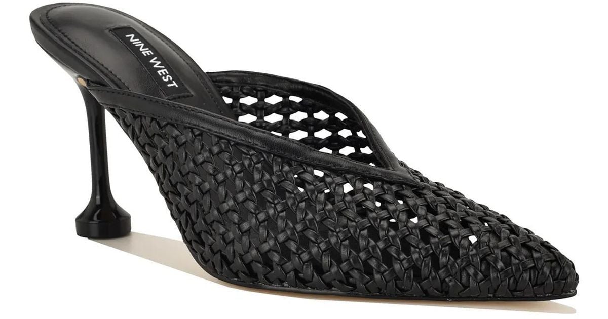 Nine West Grasso Mule in Black | Lyst