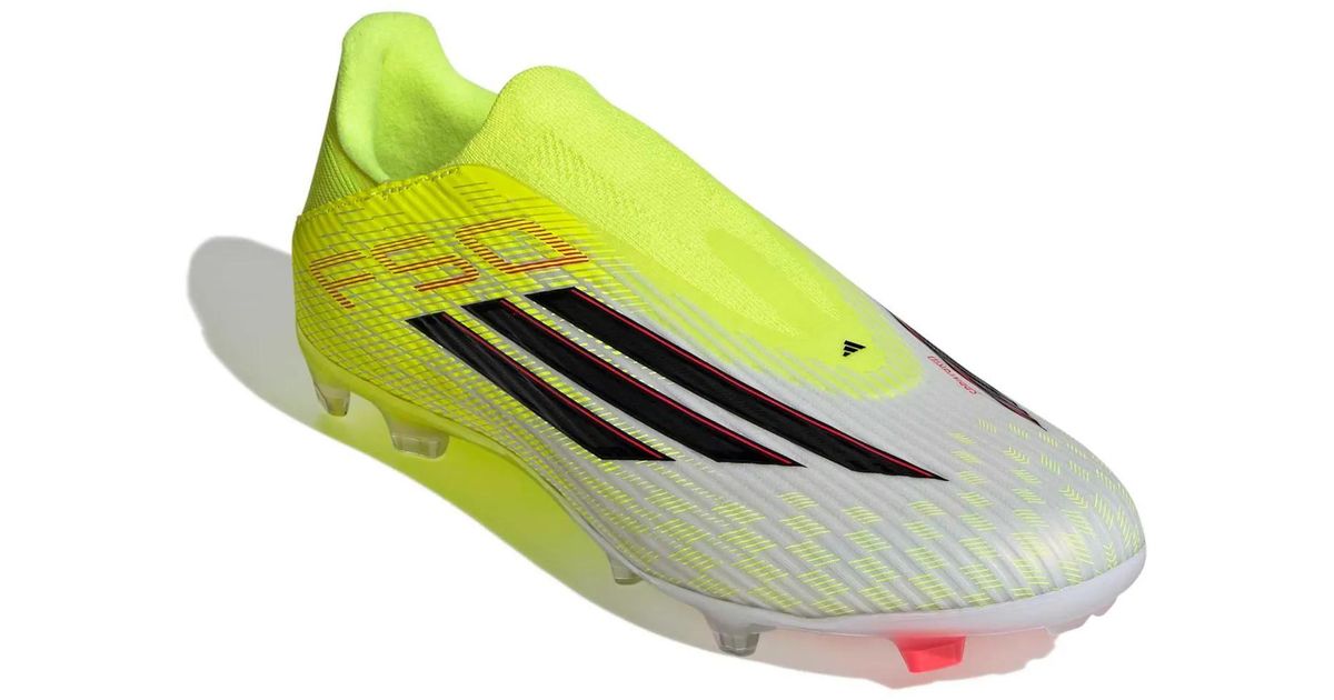 adidas F50 League Laceless Firm/Multi Ground Football Cleat in Yellow ...