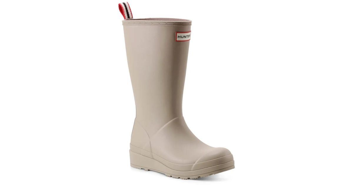 HUNTER Play Tall Rain Boot in Black | Lyst