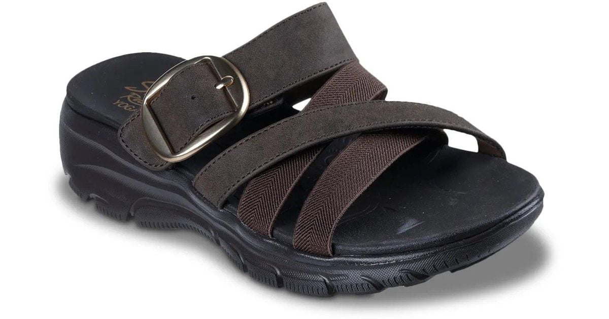 Skechers Relaxed Fit: Easy Going Perfect Company Sandal in Black | Lyst