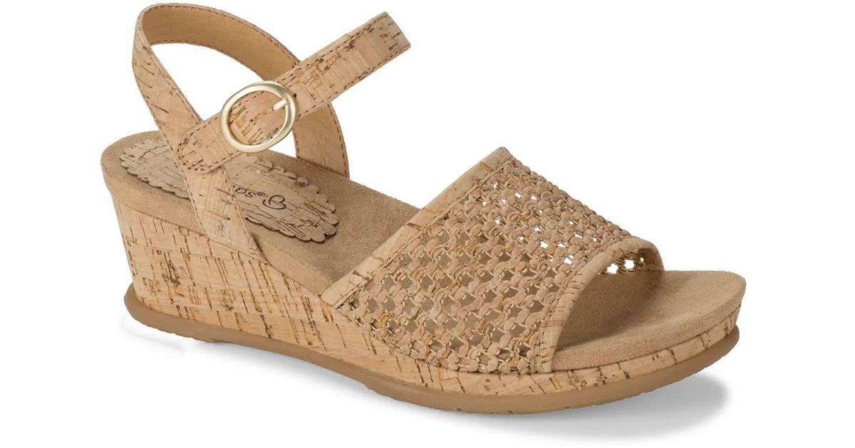 BareTraps Fernelle Wedge Sandal in Black | Lyst