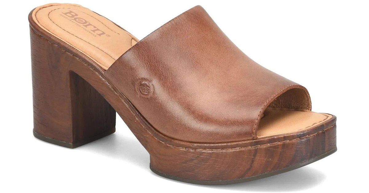 Born Nix Platform Sandal in Brown | Lyst
