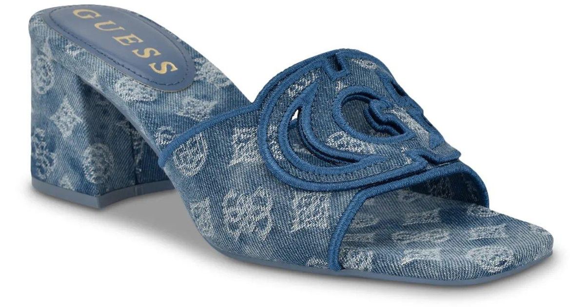 Guess Galsee Sandal in Blue | Lyst