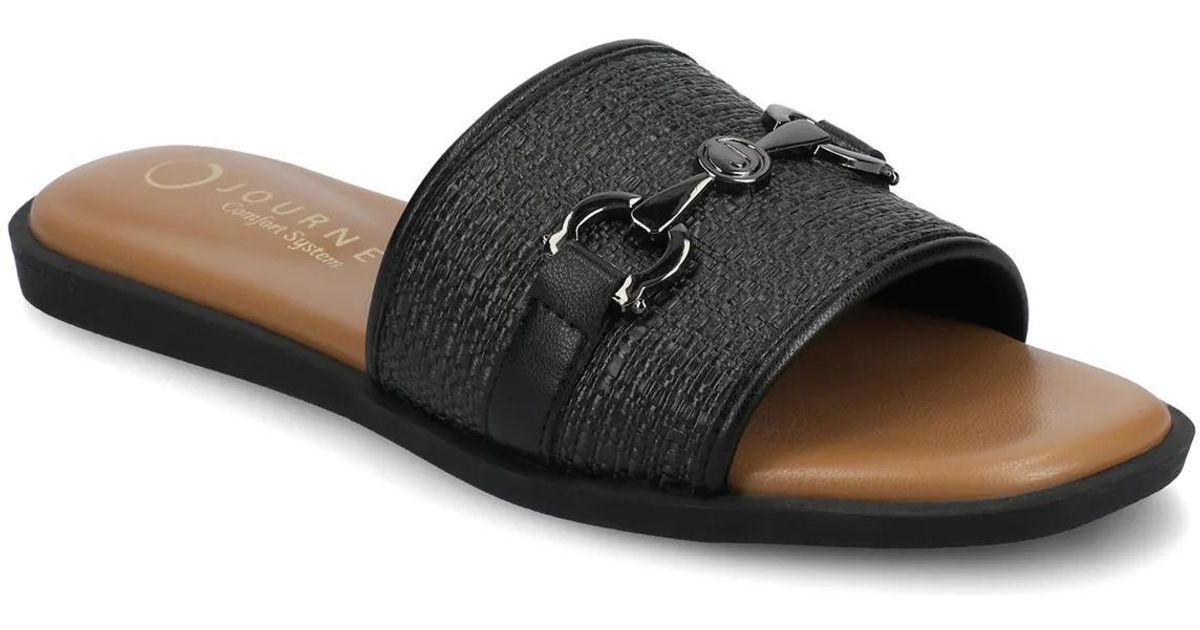 Journee Collection Priya Sandal in Black | Lyst
