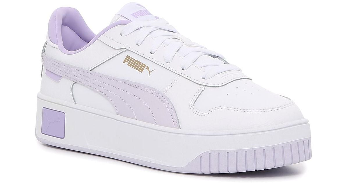PUMA Carina Street Platform Sneaker in White | Lyst