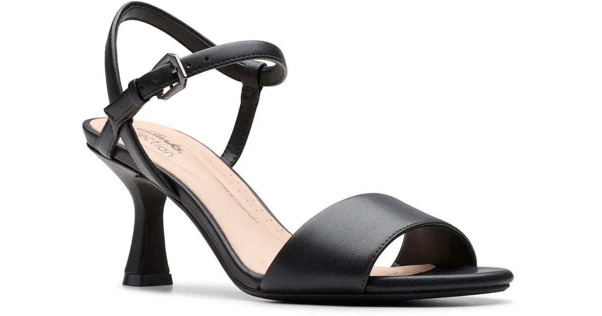 Clarks Evalynne May Sandal in Black | Lyst