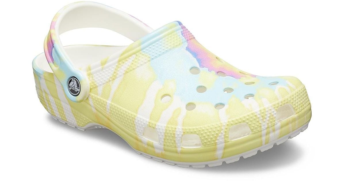Crocs™ Synthetic Classic Clog in Pink/Blue/Yellow Tie Dye (Blue) - Lyst