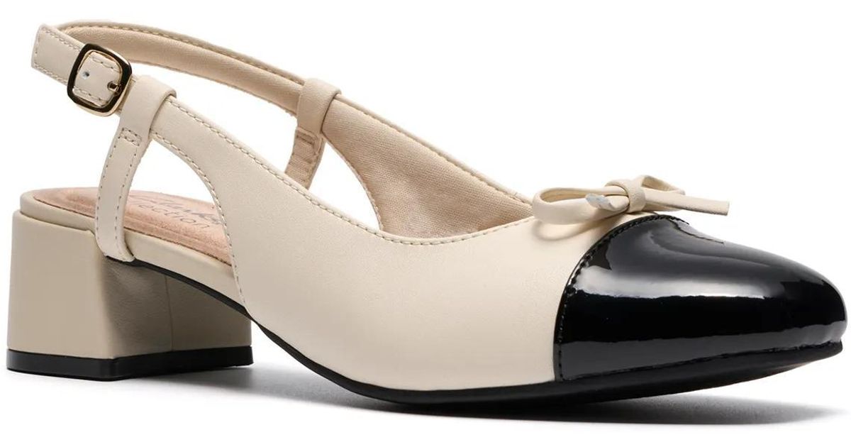 Clarks Iridessa Sling Pump in Black | Lyst