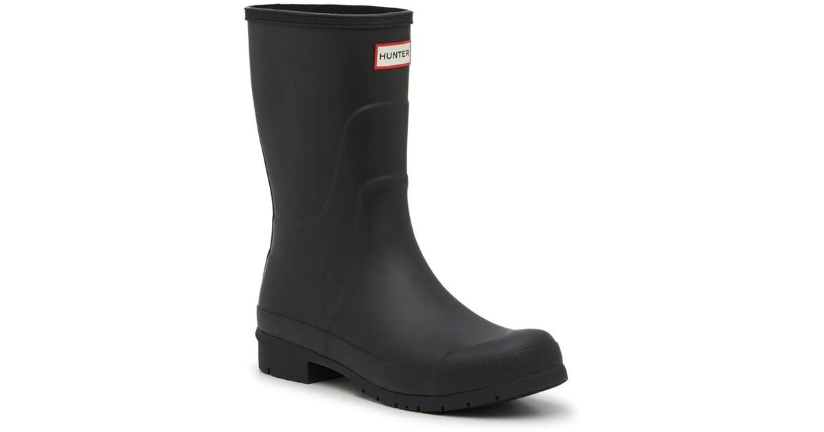 HUNTER Liberty Rain Boot in Black | Lyst
