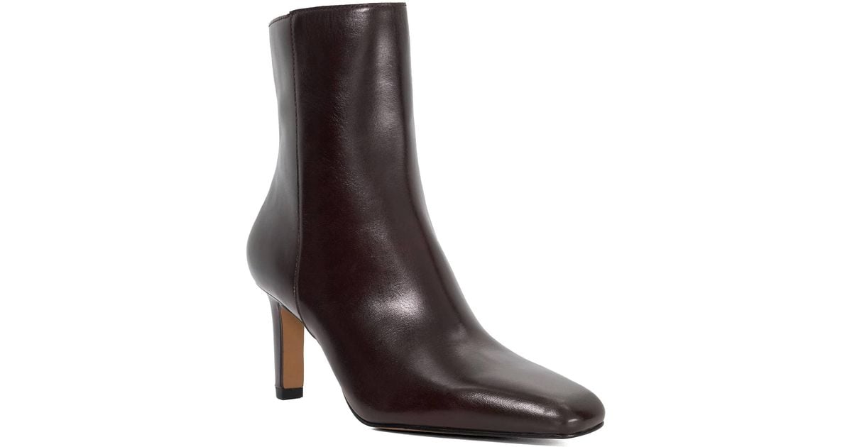 Dune Ovation High Heel Chisel Toe Ankle Boots in Brown | Lyst UK