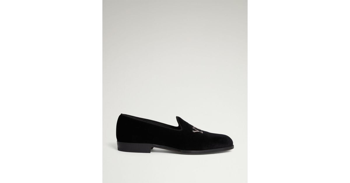 dunhill Luxury Decision Velvet Slippers in Black for Men | Lyst UK