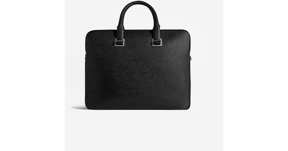 dunhill Luxury Leather Cadogan Double Document Case in Black for Men | Lyst