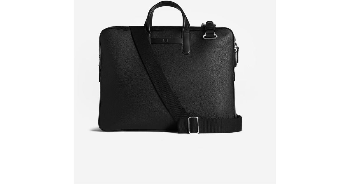dunhill Luxury Leather 1893 Harness Double Document Case in Black for ...
