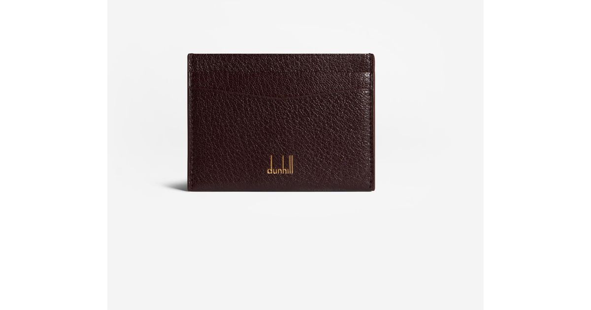 dunhill Luxury Leather Duke Fine Leather Card Case in Purple for Men ...