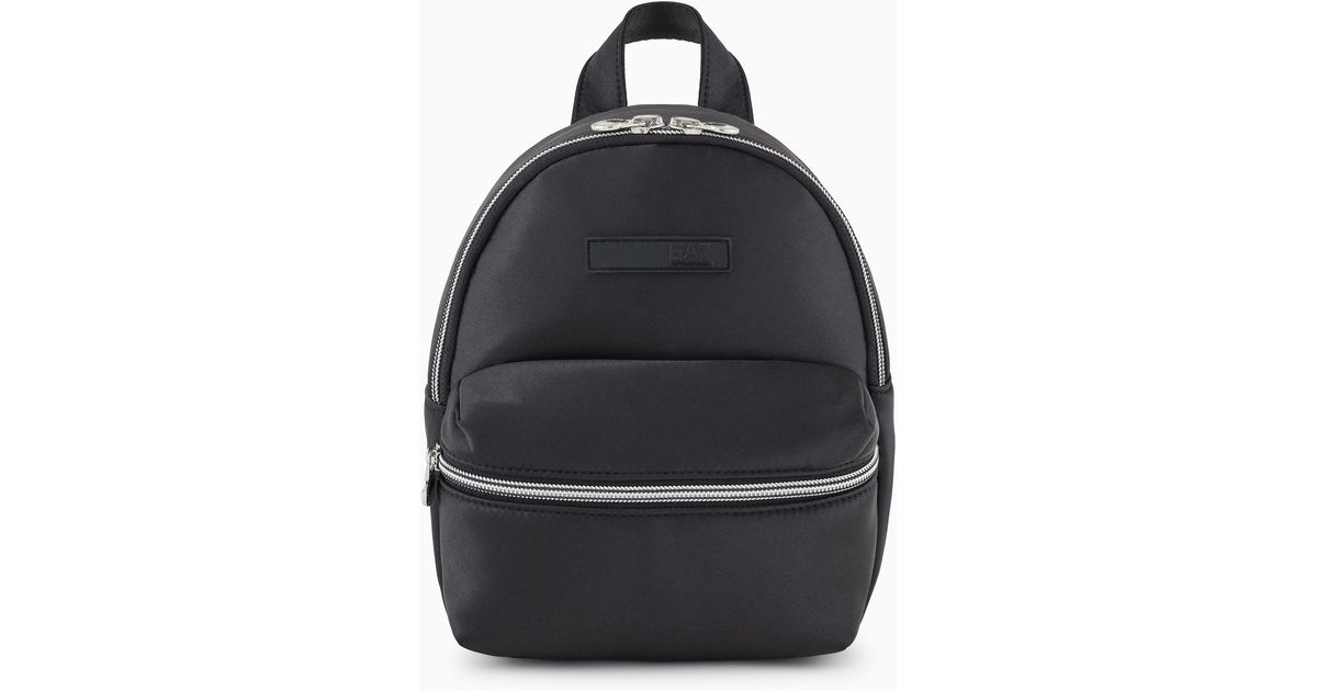 EA7 Technical Fabric Mini Backpack in Blue | Lyst