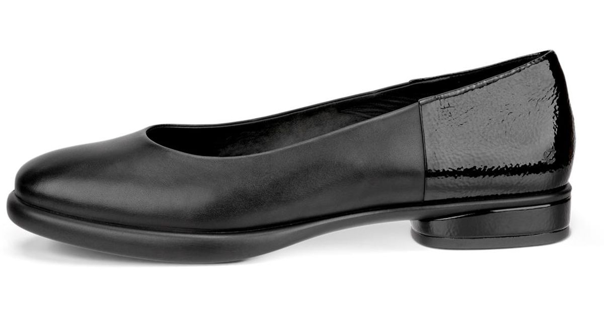 Ecco Sculpted Lx 15 Ballerina Leather in Black | Lyst