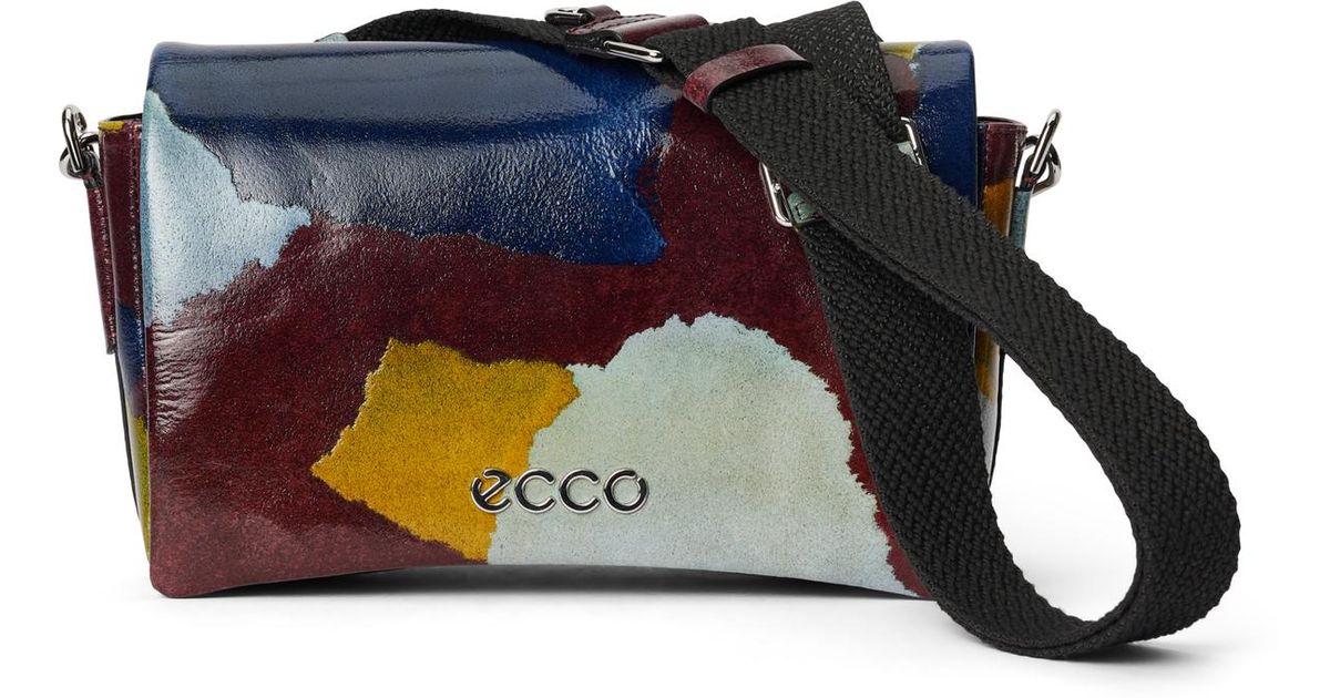 Ecco Upcycled Camo Large Pinch Bag Size One Leather in Blue | Lyst