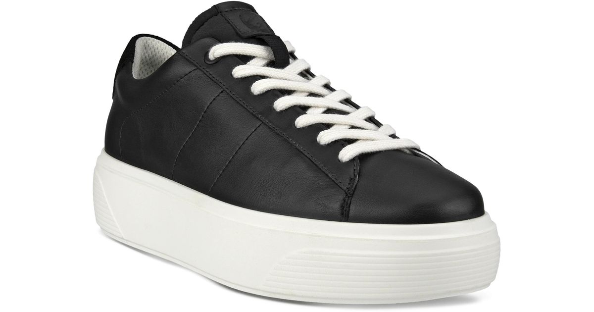 Ecco Street Platform in Black | Lyst UK