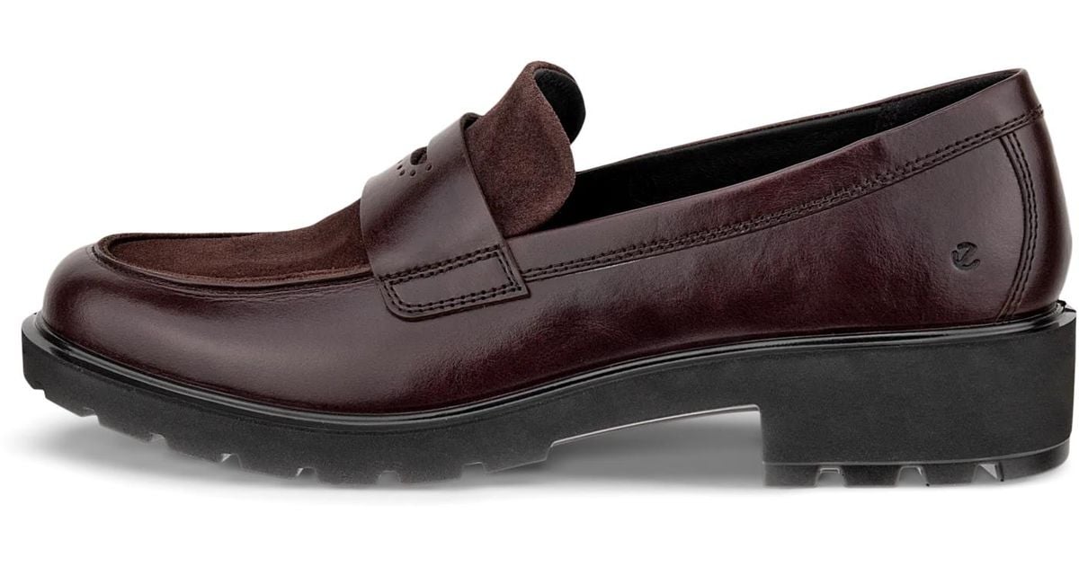 Ecco Metropole Vienna- Leather Loafer in Brown | Lyst UK