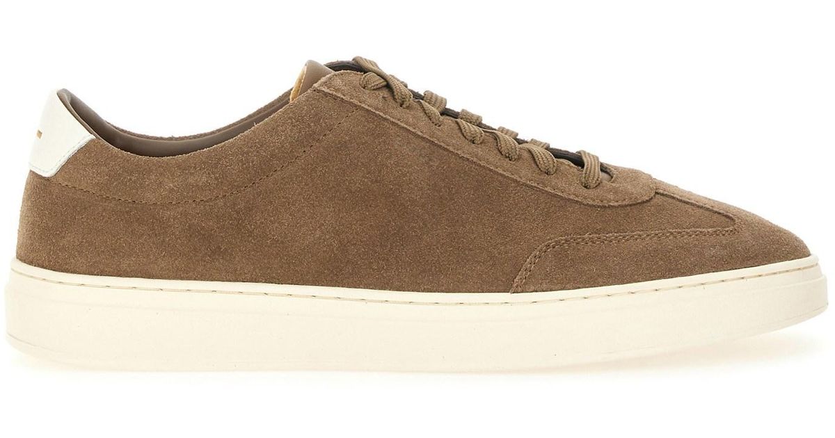 BOSS Suede Sneaker in Brown for Men | Lyst
