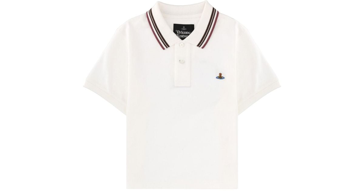 Vivienne Westwood Polo With Logo in White | Lyst UK