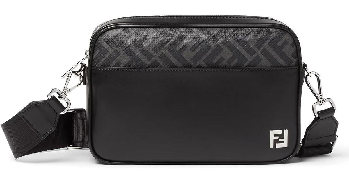 Fendi "Camera Case Squared Ff" Bag in Black for Men | Lyst UK