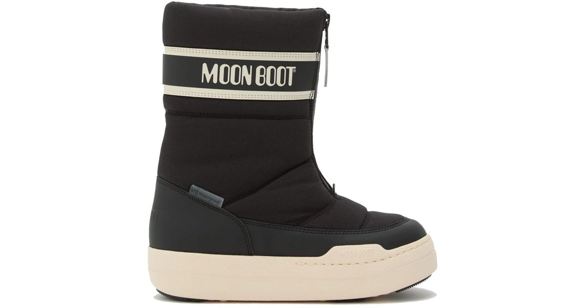 Moon Boot "Jr Park" Boots in Black | Lyst UK