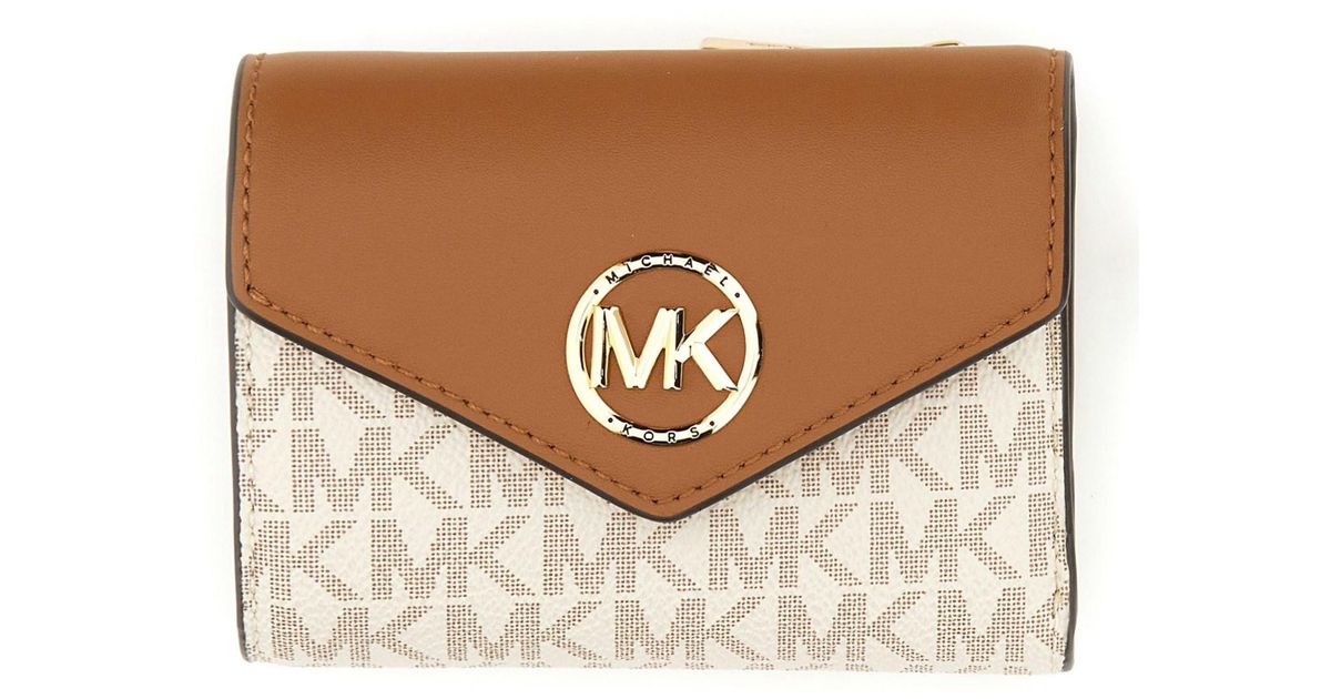 MICHAEL Michael Kors Greenwich Wallet in Brown | Lyst