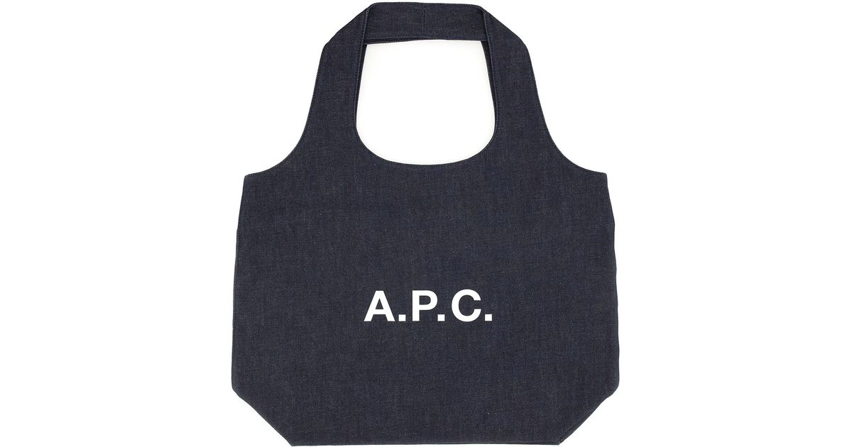 A.P.C. "ninon" Tote Bag in Blue for Men | Lyst UK