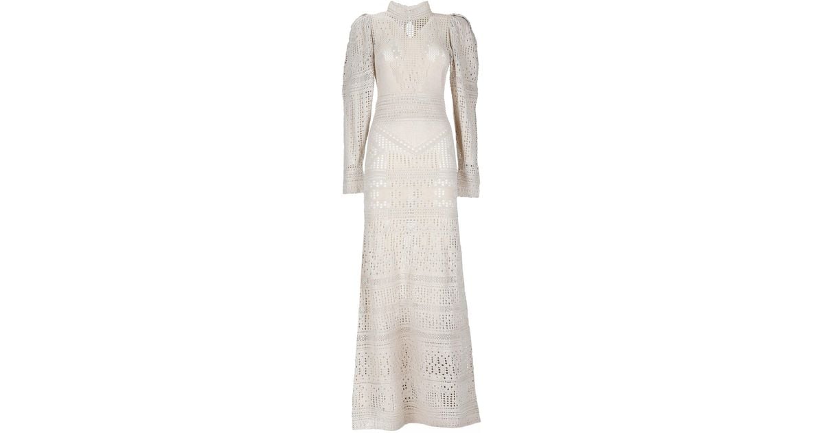 Isabel Marant Crochet "Dione" Dress in White | Lyst UK