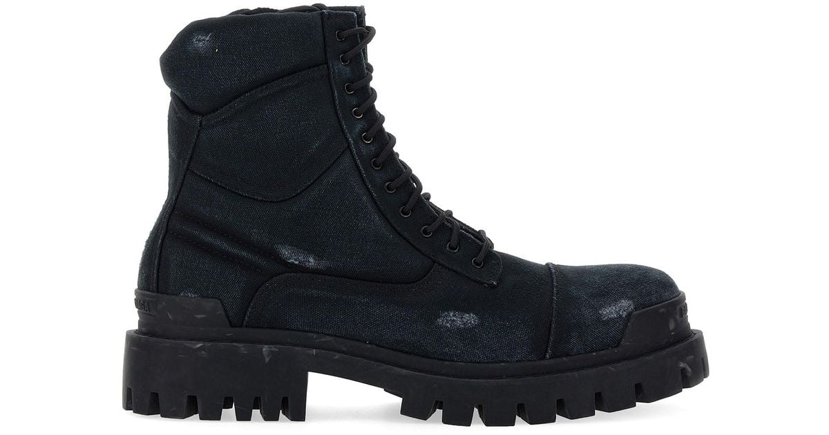 Balenciaga Combat Strike Boot in Black for Men | Lyst