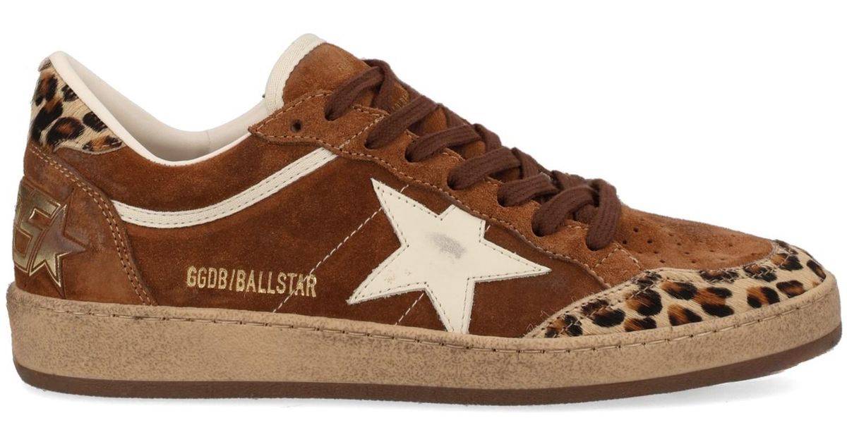 Golden Goose Ball Star Sneaker in Brown | Lyst UK