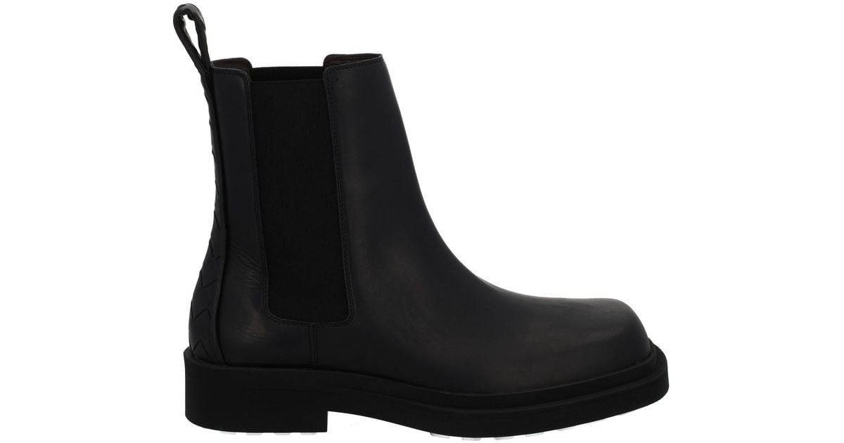 Bottega Veneta Boot "Chelsea Ben" in Black | Lyst UK