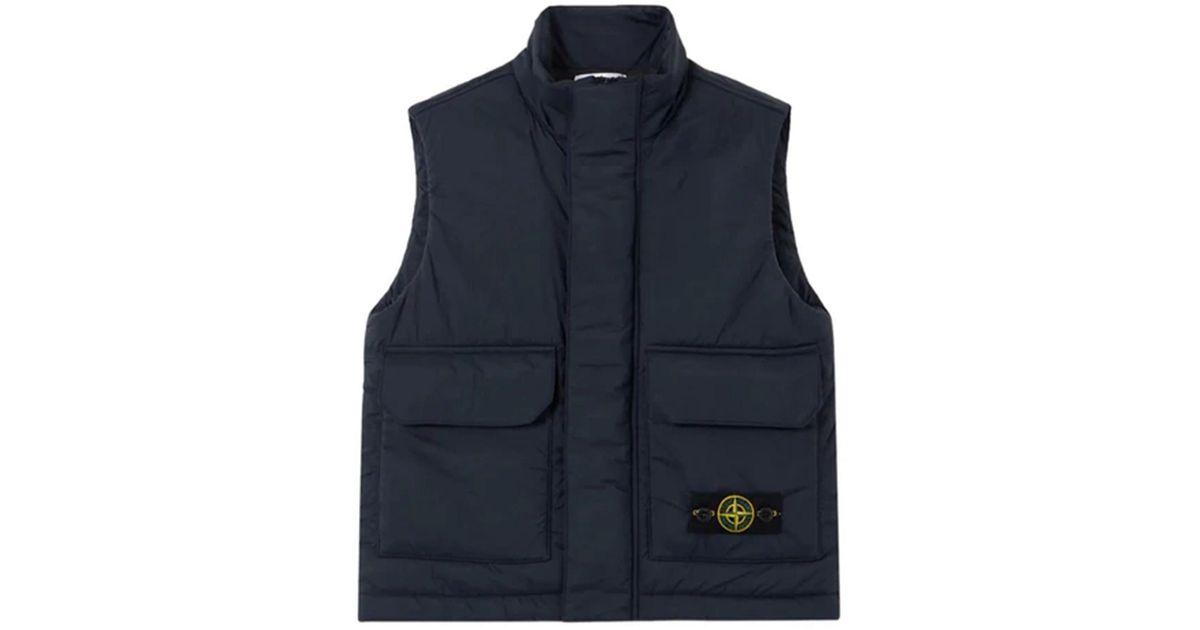 Stone Island Vest in Blue | Lyst UK