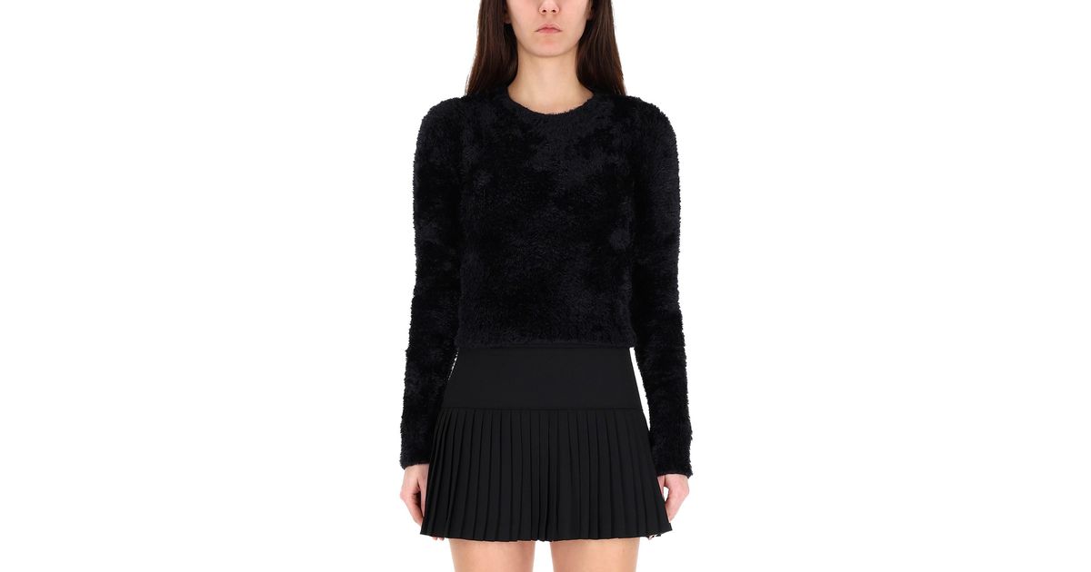 Marine Serre "Wild Fluffy" Jersey in Black | Lyst UK