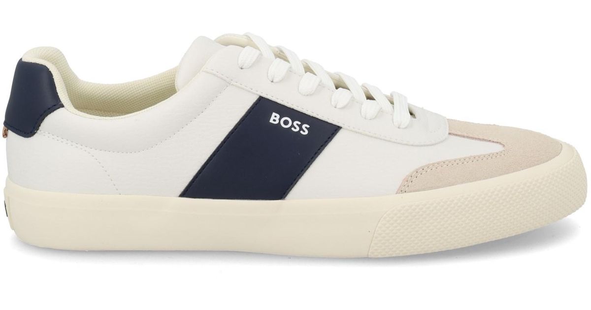 BOSS Sneaker With Logo in White for Men | Lyst UK