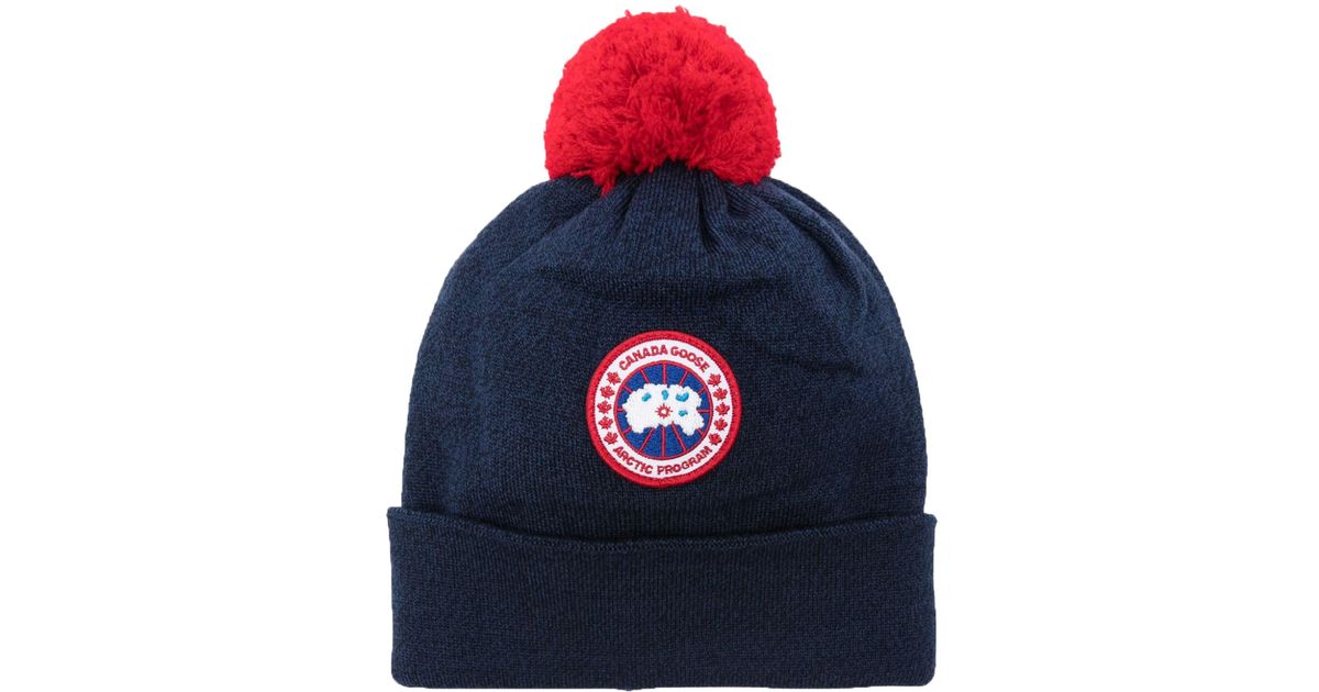 Canada Goose Pom Toque in Blue | Lyst UK