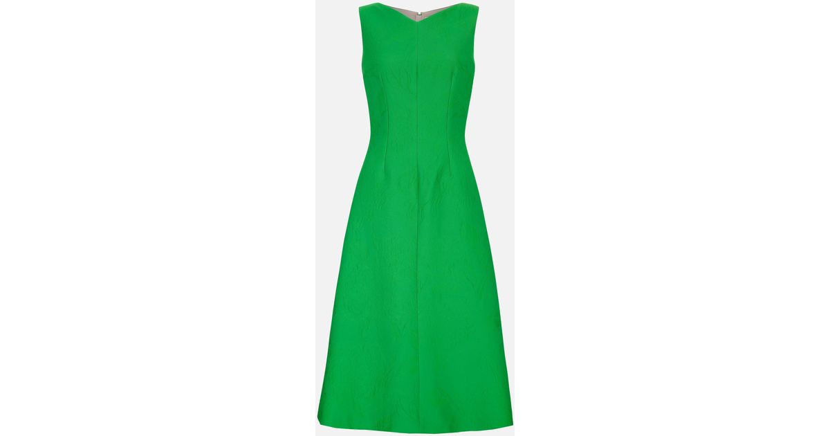 Emilia Wickstead Octavie Dress in Green | Lyst UK