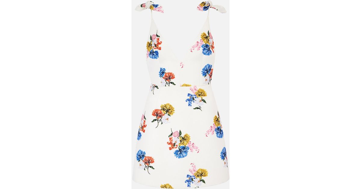 Emilia Wickstead Vero Dress in White | Lyst UK