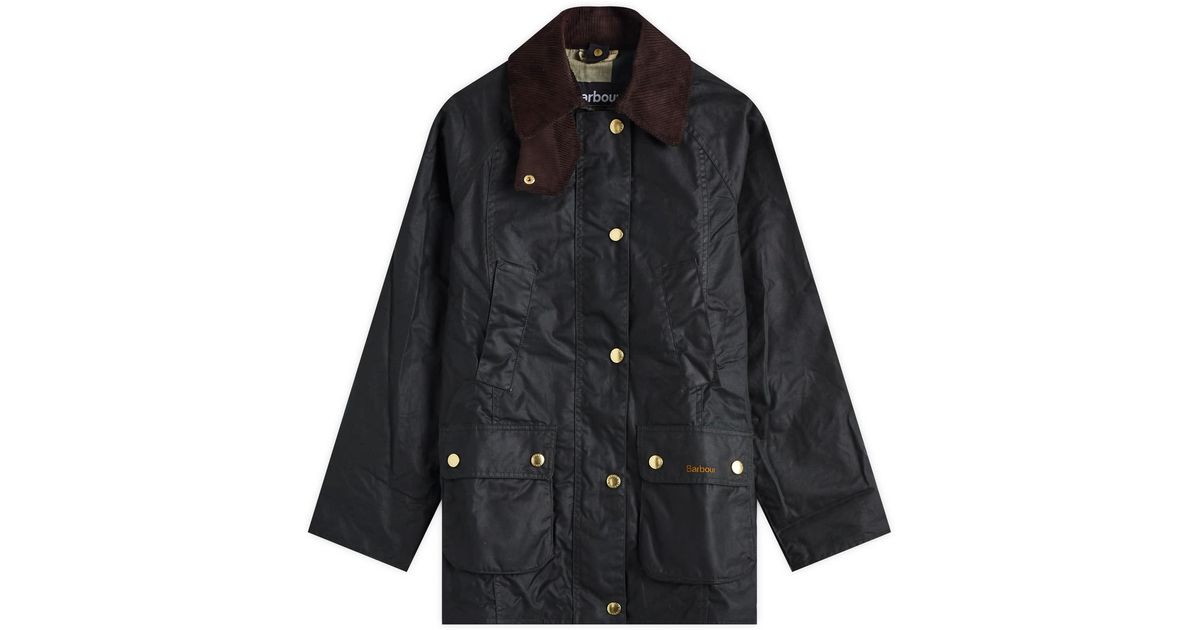 Barbour Modern Beadnell Wax in Black | Lyst