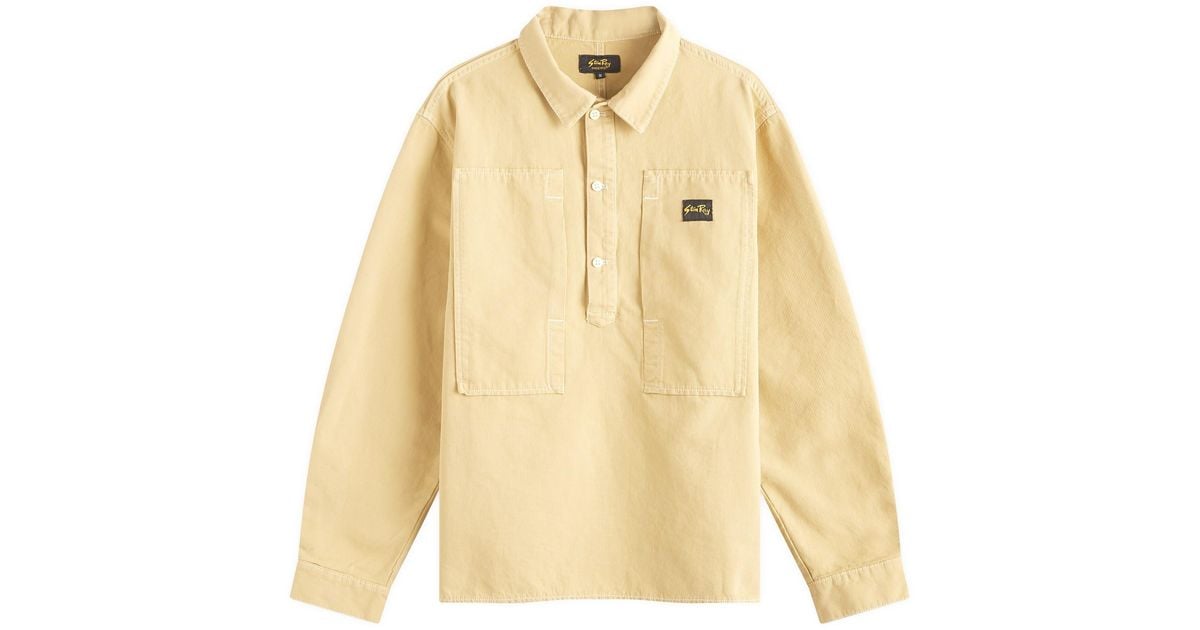 Stan Ray Popover Painters Shirt in Natural for Men | Lyst