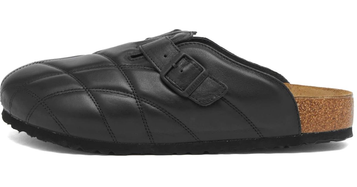 Birkenstock Boston Quilted Clog in Black for Men | Lyst