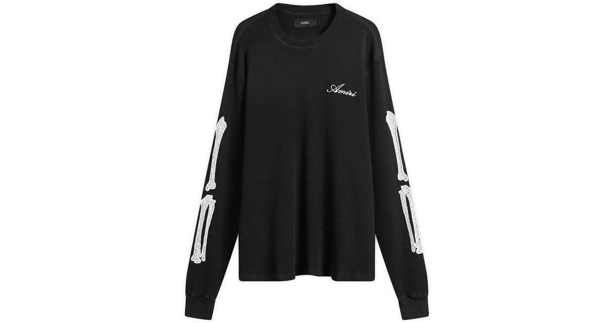 Amiri Bones Long Sleeve T-Shirt in Black for Men | Lyst UK