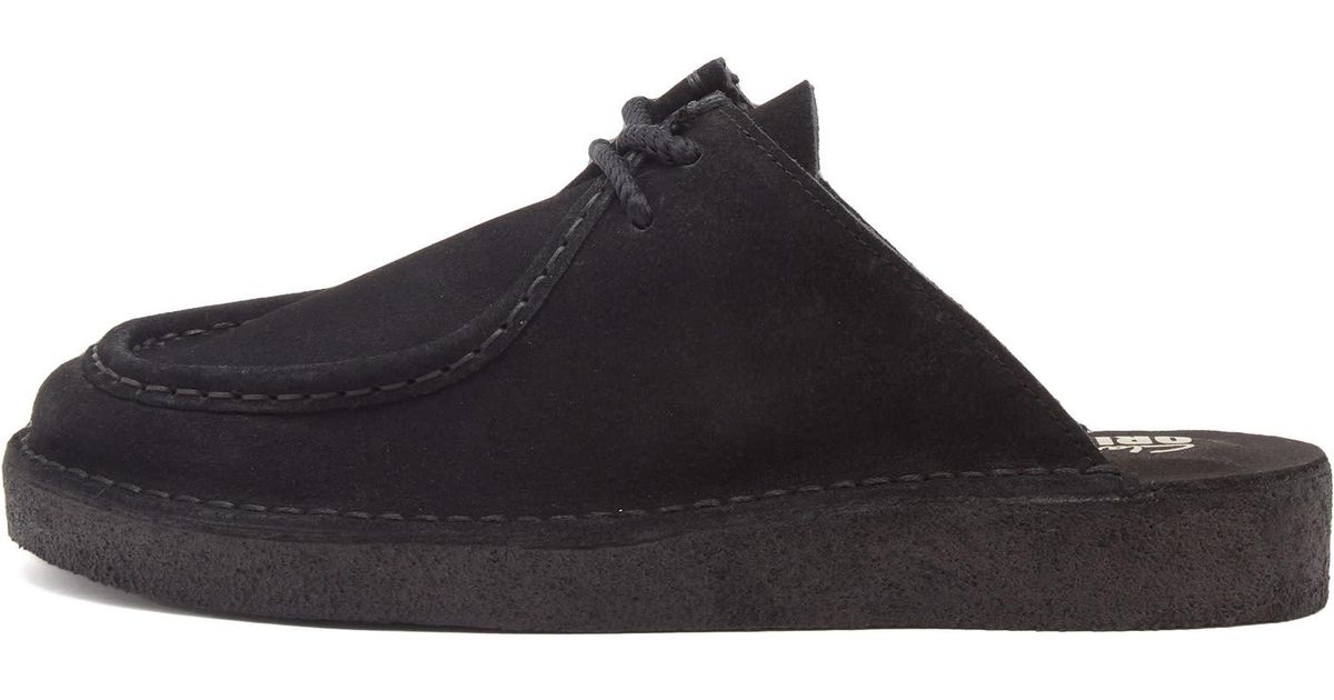 Clarks Desert Nomad Mule in Black | Lyst