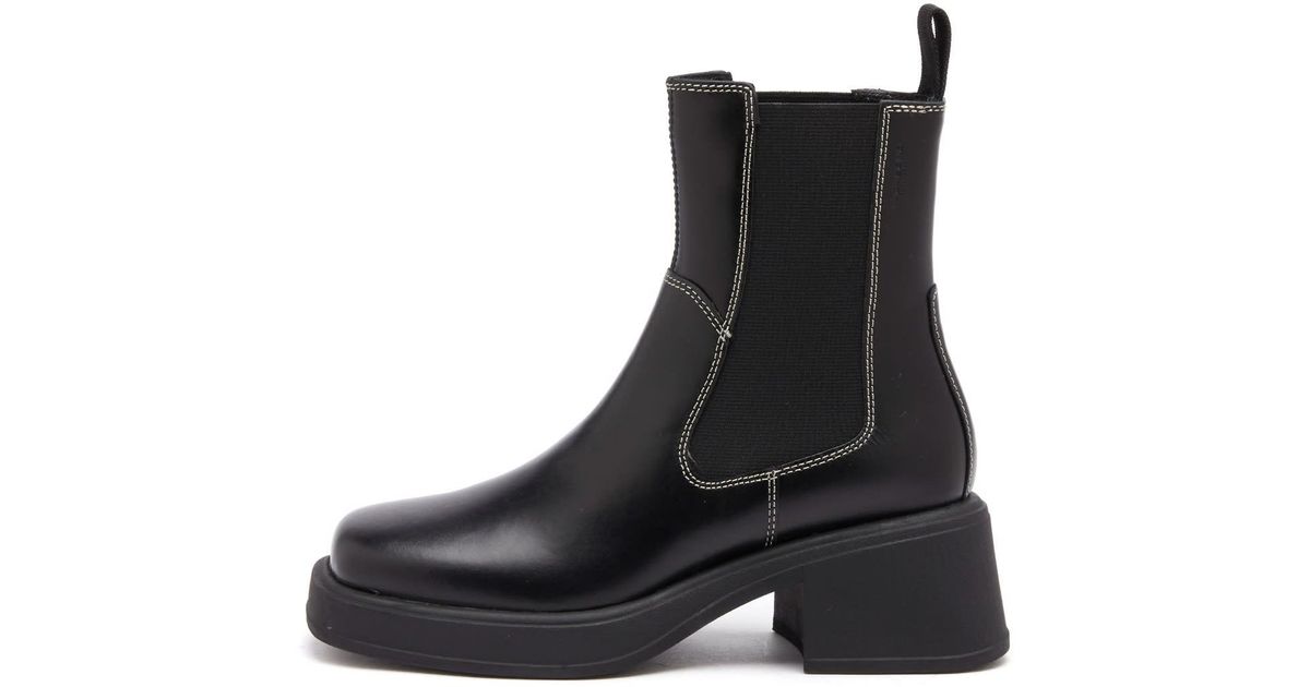Vagabond Shoemakers Dora Leather Ankle Boot in Black | Lyst