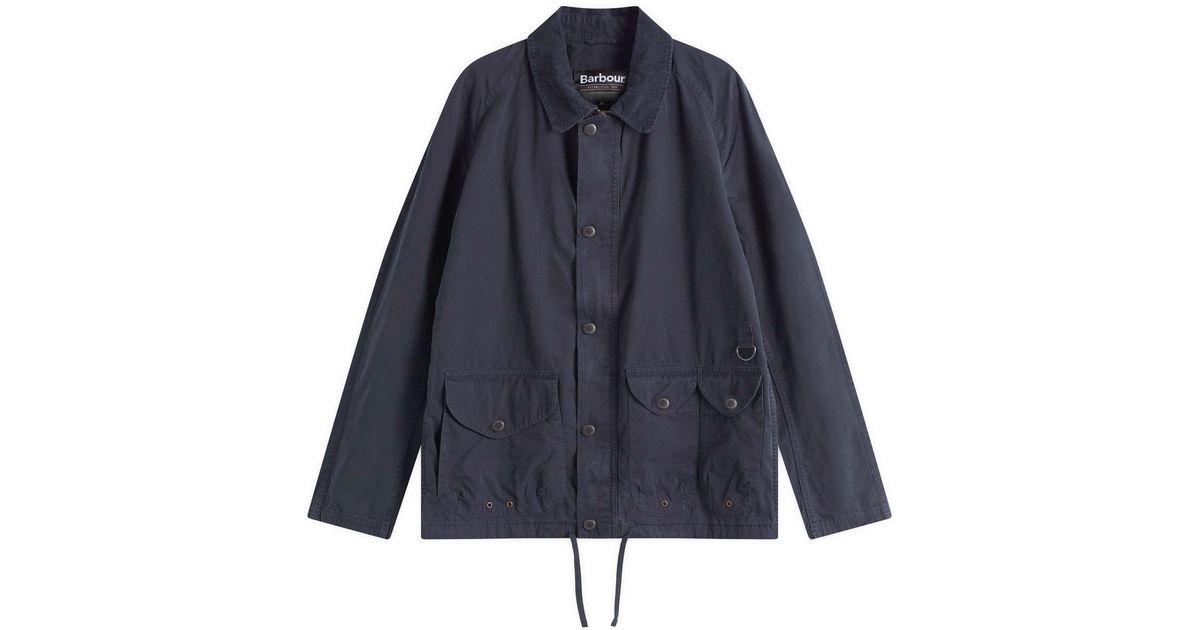 Barbour Utility Casual Chore Jacket in Blue for Men | Lyst UK