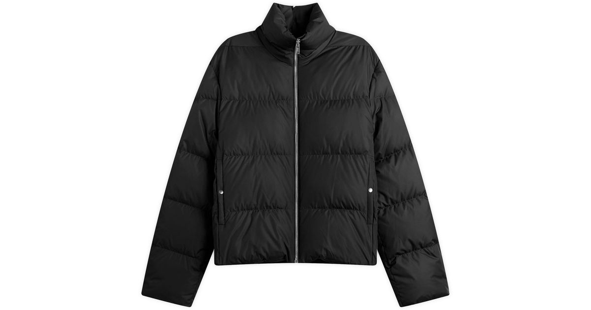Rick Owens X Moncler Cropped Cycloptic Jacket in Black | Lyst