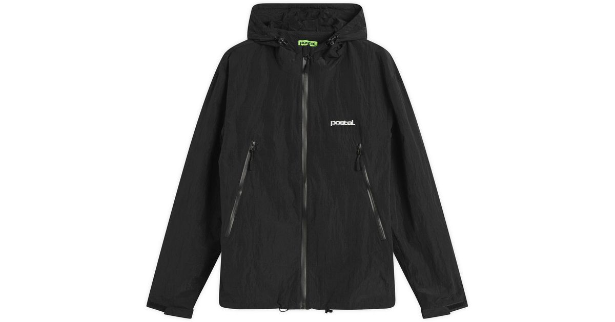 Postalco Discovery Shell Hooded Jacket in Black for Men | Lyst UK